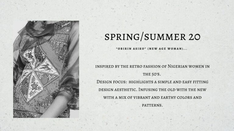 Design Collections - MAYOWA OYE